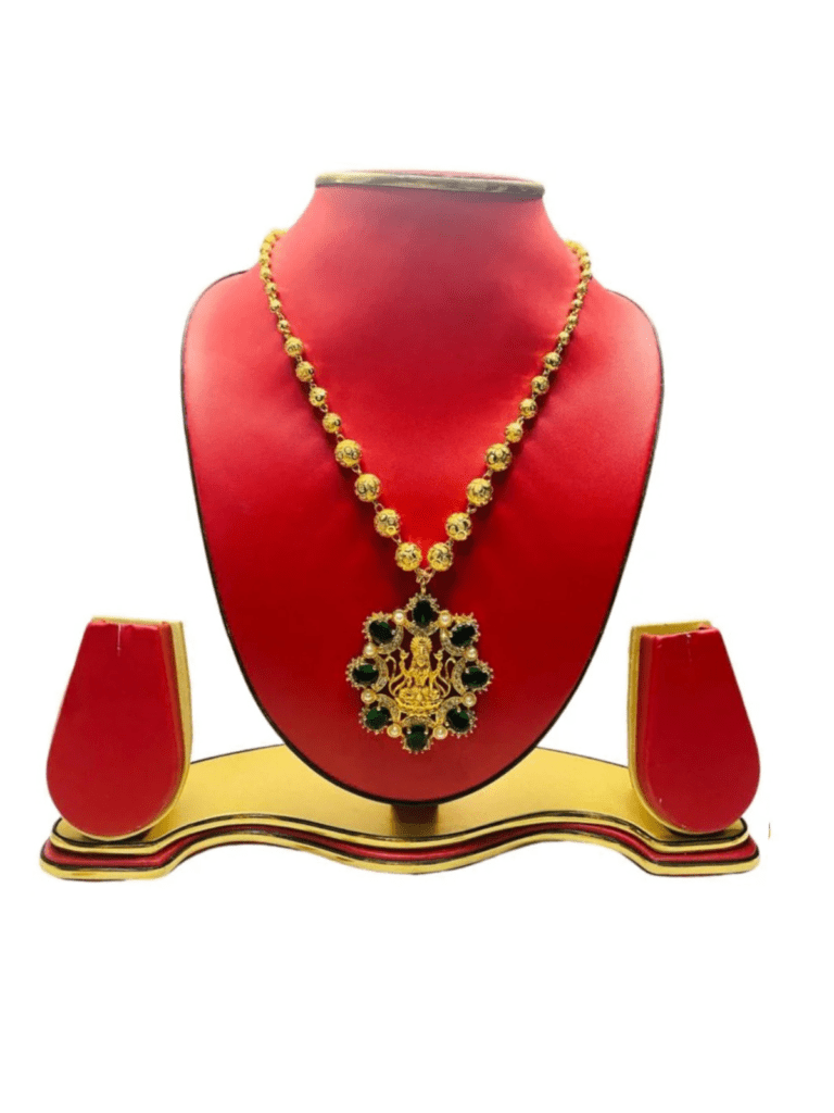 Unique Nepali Ball Design Goddess Laxmi Design Necklace - SHIVAANGI